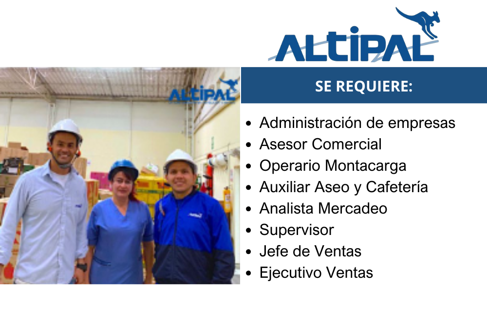 Oportunidades Laborales en Altipal Sé Parte de Nuestro Equipo