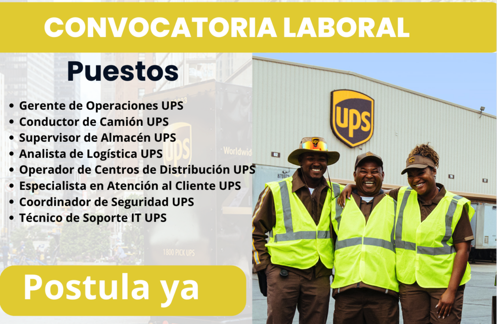 Oportunidades de Empleo en UPS: Puestos en Operaciones, Logística ...